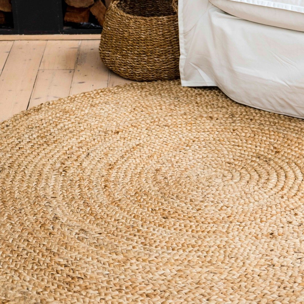 Natural Round Braided Weave Rug – Emporium on James